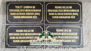 Contoh Prasasti Peresmian Gedung